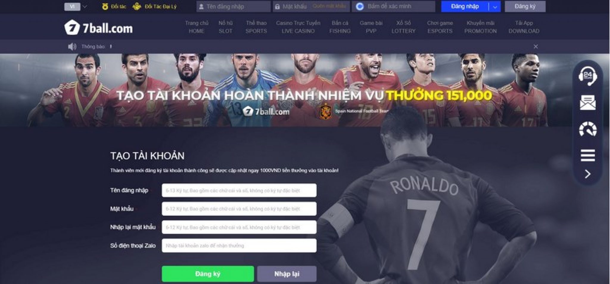 7ball Net | Link Vào Nhà Cái 7ball Chính Thức Mới Nhất